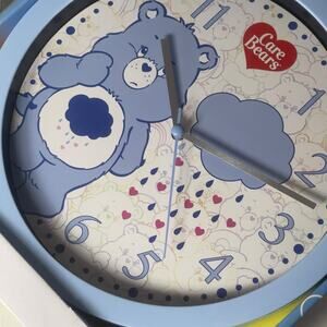 Care Bears | Wall Decor | Care Bears Grumpy Bear Wall Clock Blue Analog ...